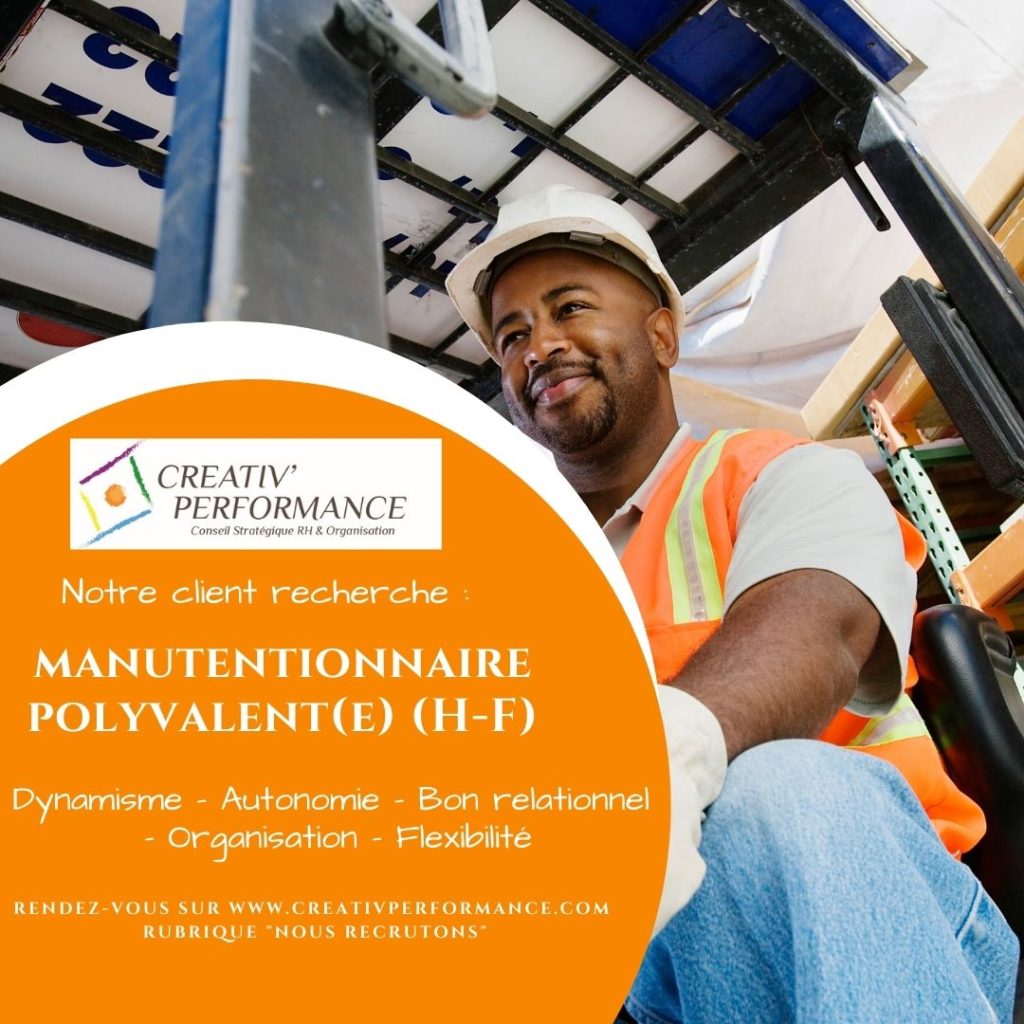 Offre D Emploi Manutentionnaire